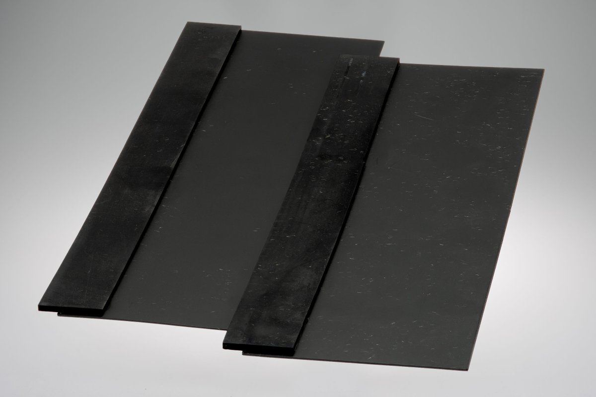 Spartel sort PVC m/ 3mm gummikant - Malergrej - Sikkerhedsudstyr.com